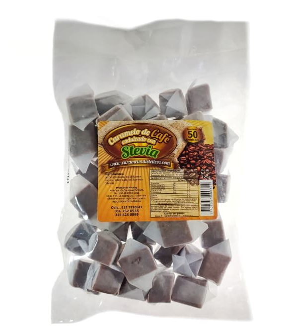 Caramelo de café con stevia 50 unid - Colombia Exótica