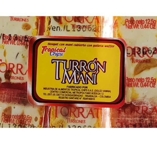 Turrón mani 40 unid - Colombia Exótica